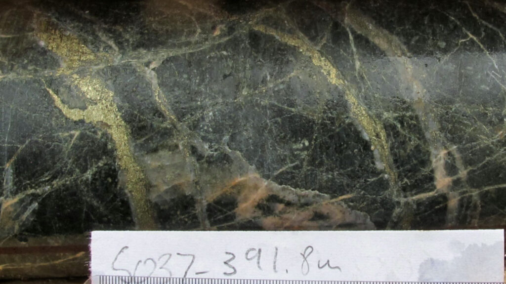 Core Sample Vein Mineralization - Star Copper