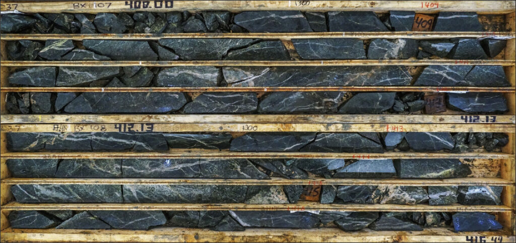 Core Sample Vein Mineralization - Star Copper